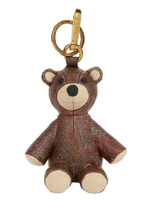 Etro Bear Charm Keychain - Brown
