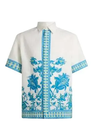 Etro Geometric Floral Linen Shirt - Multi