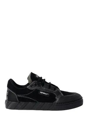 Off-White Vulcanized Leather Sneakers - Black