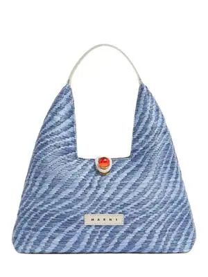 Marni Trapeze Tote Bag - Blue
