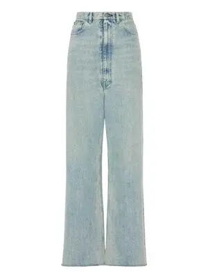 MAISON MARGIELA Indigo Wide-leg Jeans - Blue