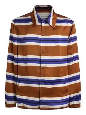 Dries Van Noten Striped Shirt Jacket - Multi