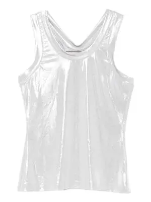Norma Kamali Racerback Top - Metallic