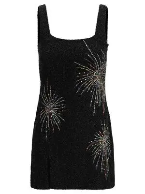 Staud Beaded Embellished Dress - Black