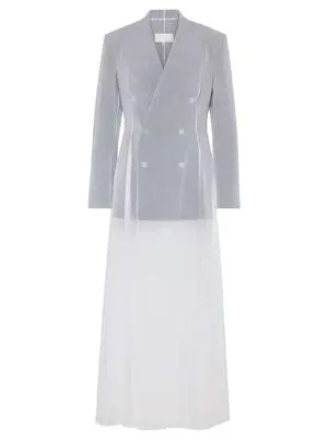 MAISON MARGIELA Double-breasted Midi Dress - Grey