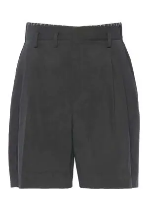 MAISON MARGIELA Pleated Bermuda Shorts - Grey