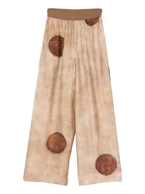 UMA WANG Printed Wide Leg Trousers - Multi