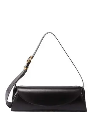 JIL SANDER Small Cannolo Shoulder Bag - Black