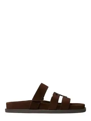 Tory Burch Ines Slide Sandals - Brown