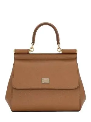 Dolce & Gabbana Sicily Shoulder Bag With Handle - Brown