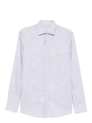 Etro Striped Shirt With Paisley Print - Multi
