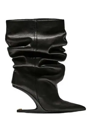Balmain No-wedge Ankle Boots - Black