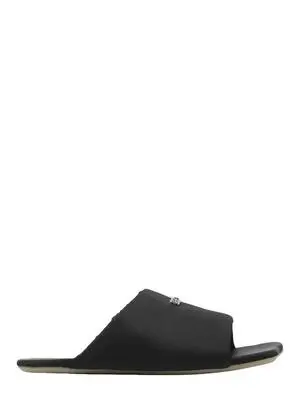 MAISON MARGIELA Logo Plaque Slide Sandals - Black