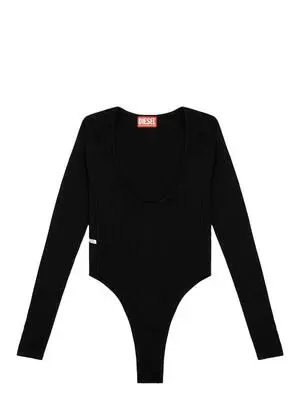 DIESEL® Ribbed T-bodysuit - Black