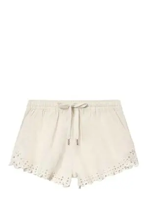 MARANT ETOILE Balyme Drawstring Shorts - White