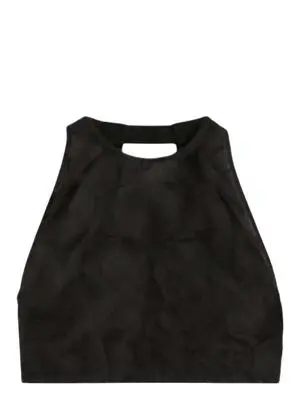 Max Mara Mxsfumetto Crop Top With Cut-out - Black