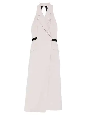 Max Mara Sleeveless Collared Midi Dress - Brown