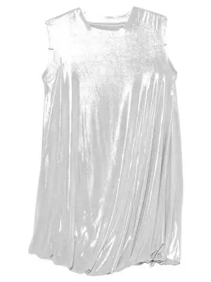 Norma Kamali Draped Mini Dress - Metallic