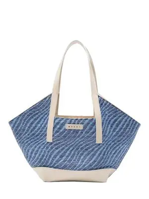 Marni Woven Shoulder Bag - Blue