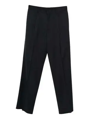 LARDINI Migio Pleated Wool Trousers - Blue
