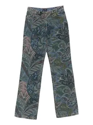 Etro Paisley Print Jeans - Blue
