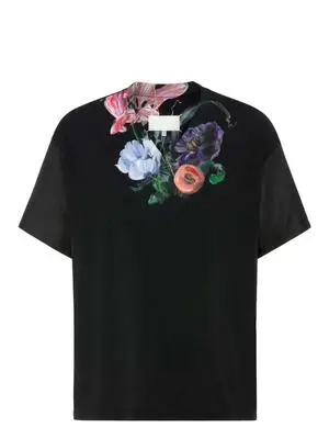 MAISON MARGIELA Floral T-shirt - Black