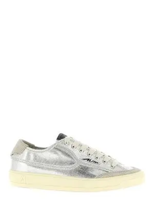 AUTRY AUTRY Windscape Metallic Suede Sneakers Metallic
