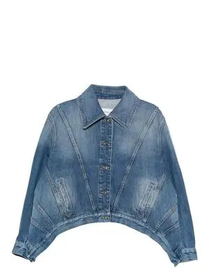Givenchy Cropped Denim Jacket - Blue