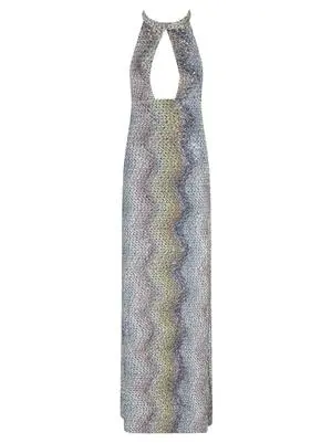 Missoni Long Lamé Dress With Sequins - Multi