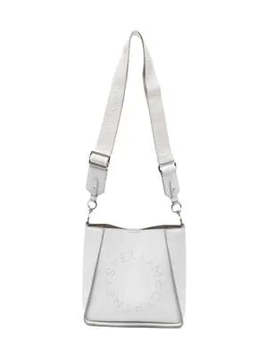 Stella McCartney STELLA MCCARTNEY Logo Detail Shoulder Bag Grey