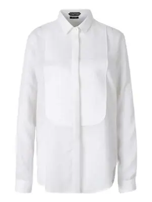 TOM FORD Pleated Bib Shirt - White