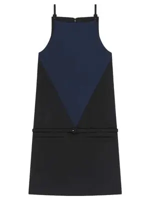 COURREGES Mini Dress With Buckle Detail - Blue