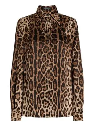 DOLCE & GABBANA DOLCE & GABBANA Leopard Print Silk Shirt