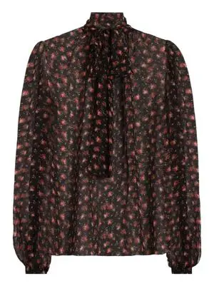 Dolce & Gabbana Floral Print Silk Blouse - Multi