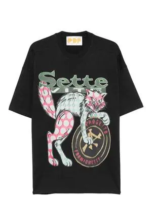 Casablanca Graphic Print T-shirt - Black