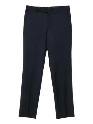 LARDINI Papalu Trousers With Pressed Crease - Blue