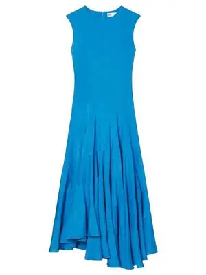 Tory Burch Cotton And Silk A-line Dress - Blue