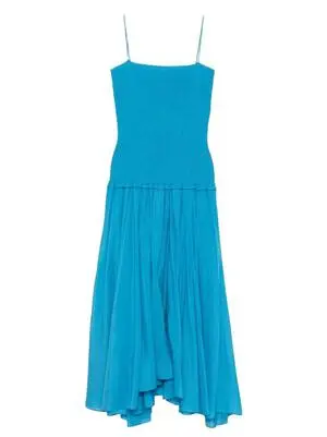 Tory Burch A-line Dress With Pleats - Blue