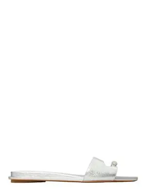 Tory Burch Pierced Slides - Metallic