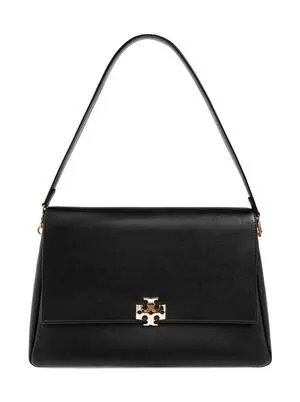 Tory Burch Leather Tote Bag With Logo Plaque - Black