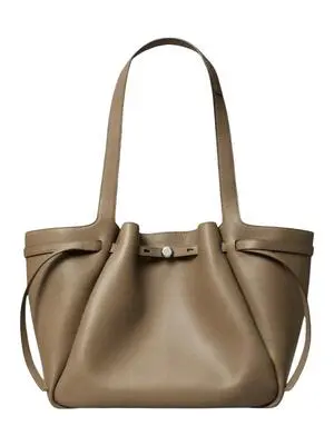Tory Burch Romy Hammered Leather Tote - Brown