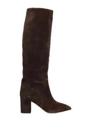 Paris Texas Suede Pointed-toe Knee-high Boots - Brown