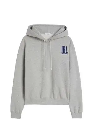 JIL SANDER Logo-print Cotton Sweatshirt - Grey