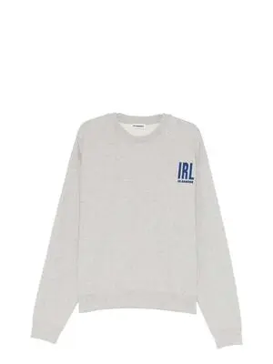 JIL SANDER Logo-print Cotton Sweatshirt - Grey