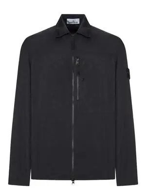 Stone Island Compass-motif Zip Jacket - Black