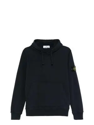 Stone Island Logo-patch Hoodie - Blue