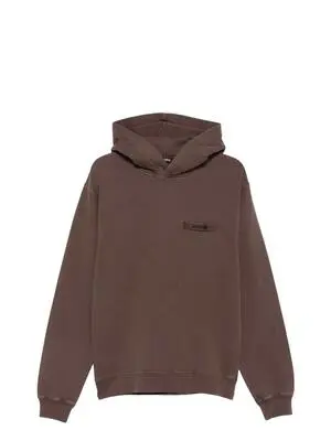 Stone Island Logo Patch Hoodie - Brown