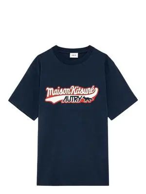 AUTRY X MAISON KITSUNE Graphic T-shirt - Blue