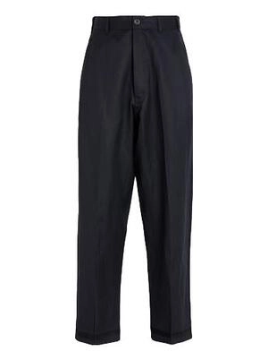MAISON MARGIELA Virgin Wool And Linen Tailored Trousers - Blue