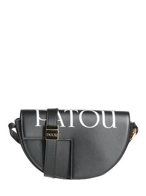 PATOU Calfskin And Zamak Crossbody Bag - Black